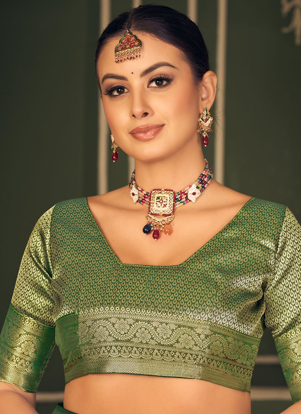 Orange Color Classic Saree