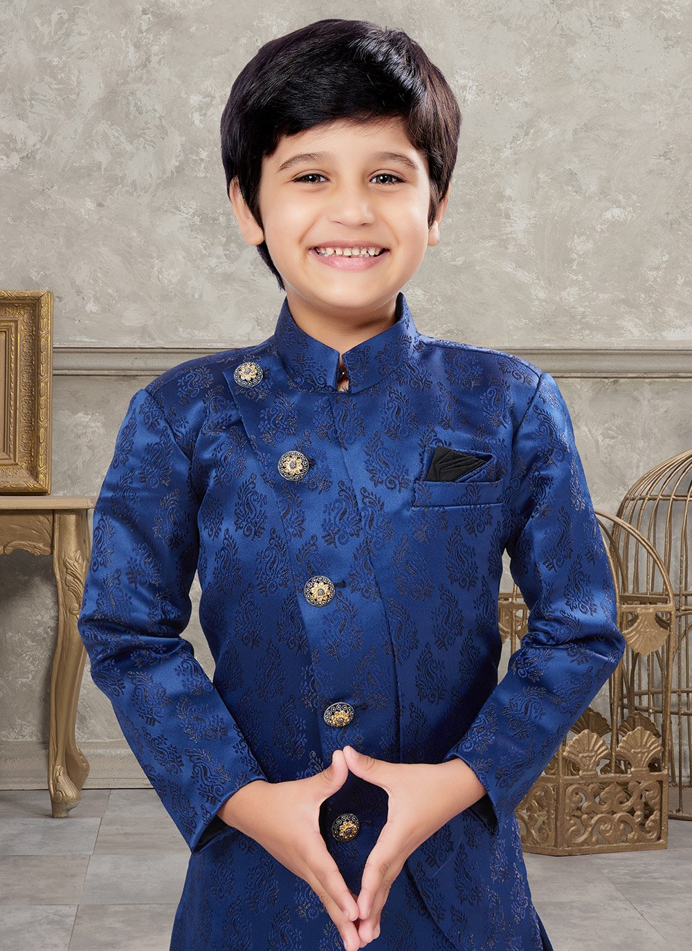 Competent Fancy Work Indo Western Sherwani