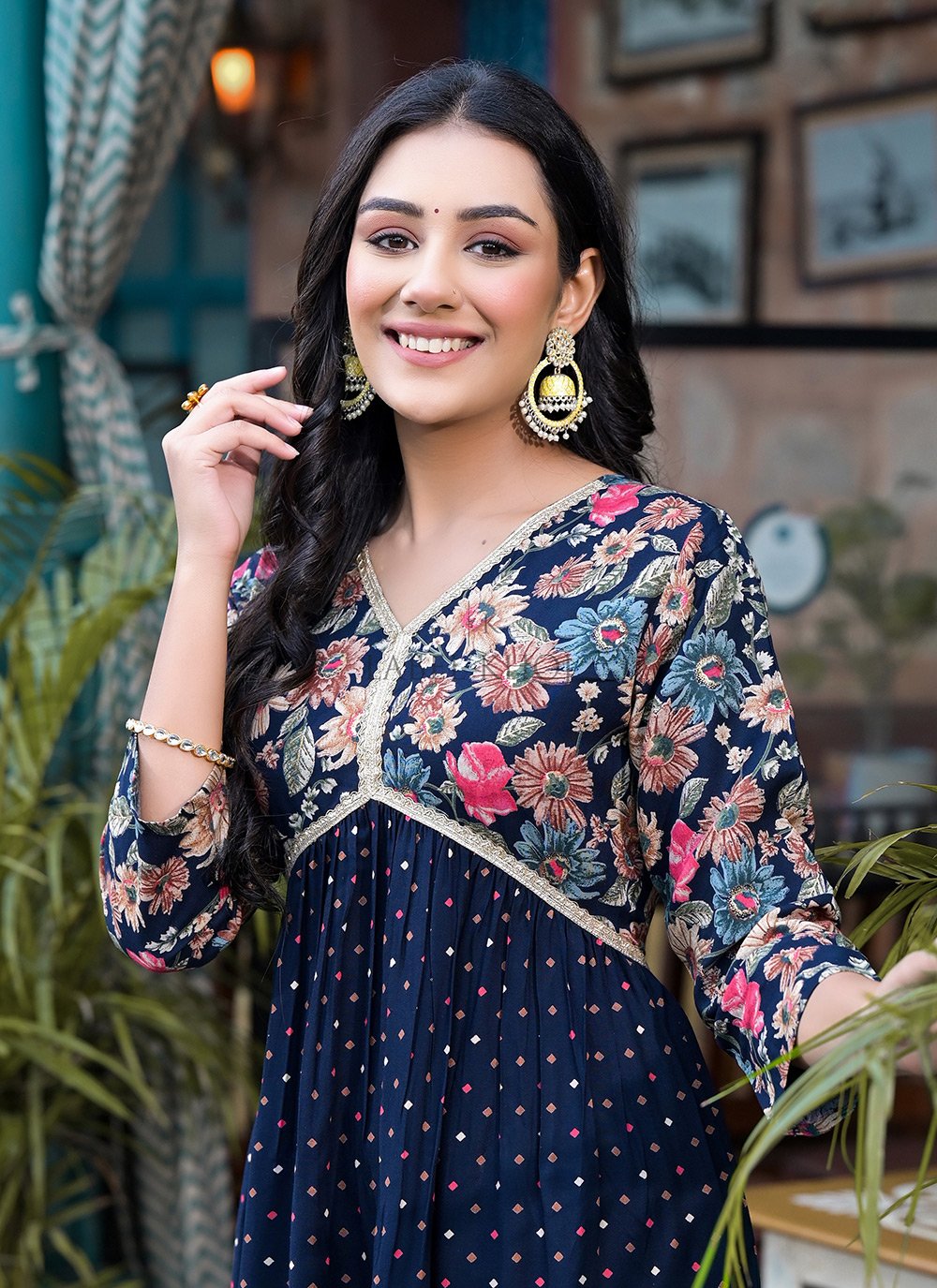 Blue Color Casual Kurti