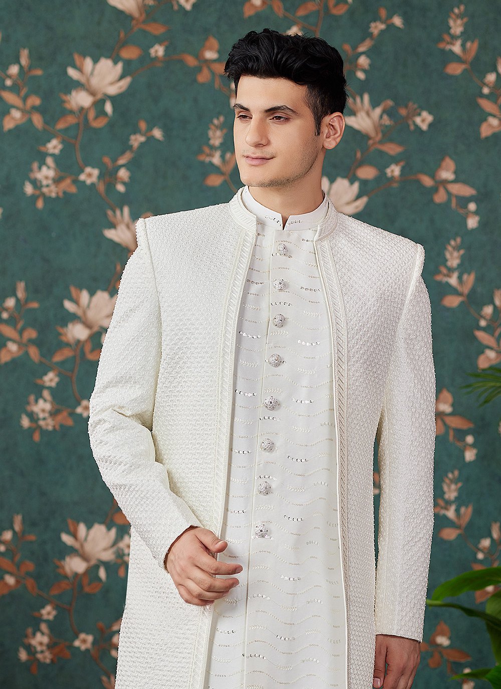 Cream Color Indo Western