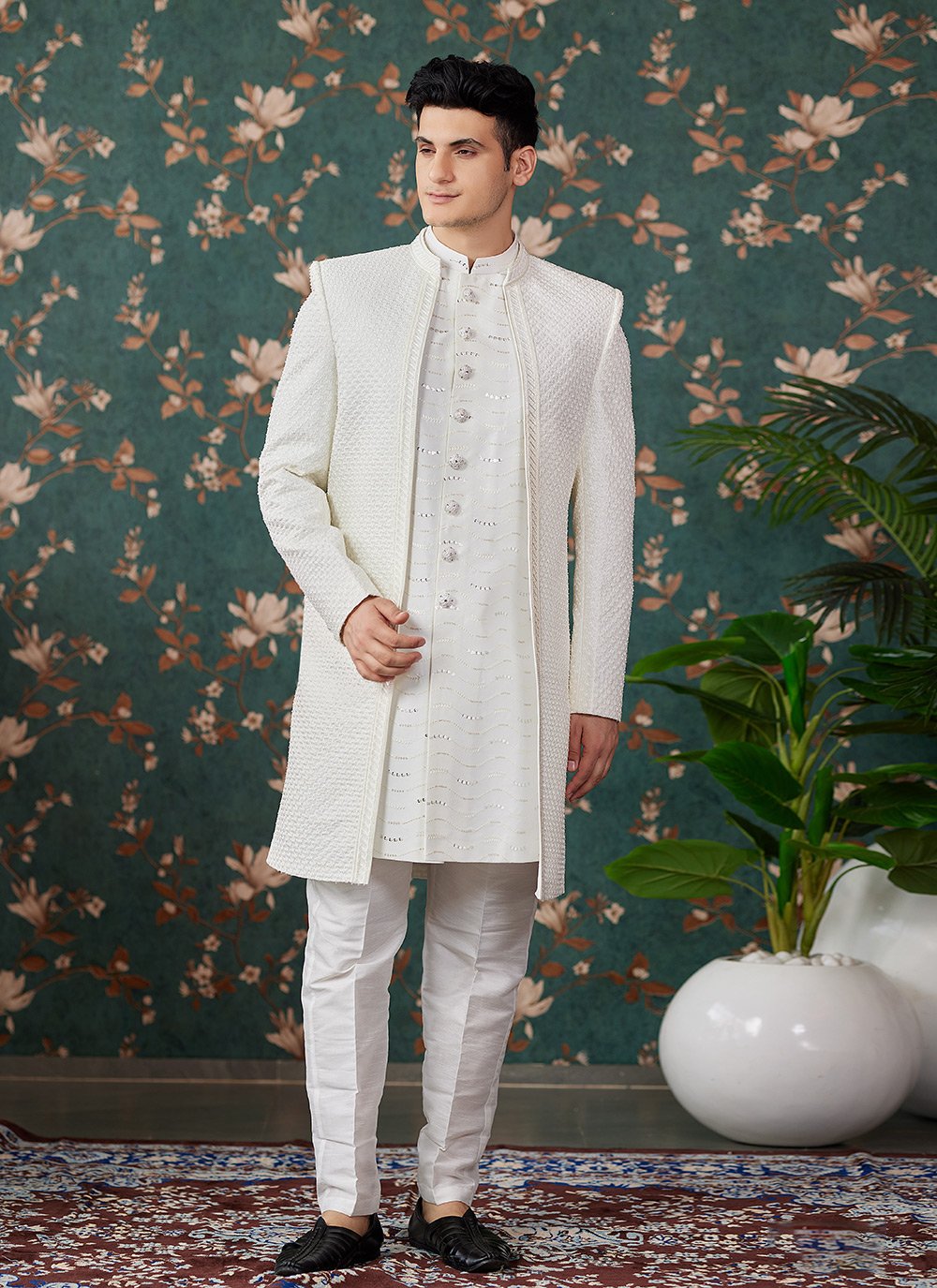 Cream Color Indo Western