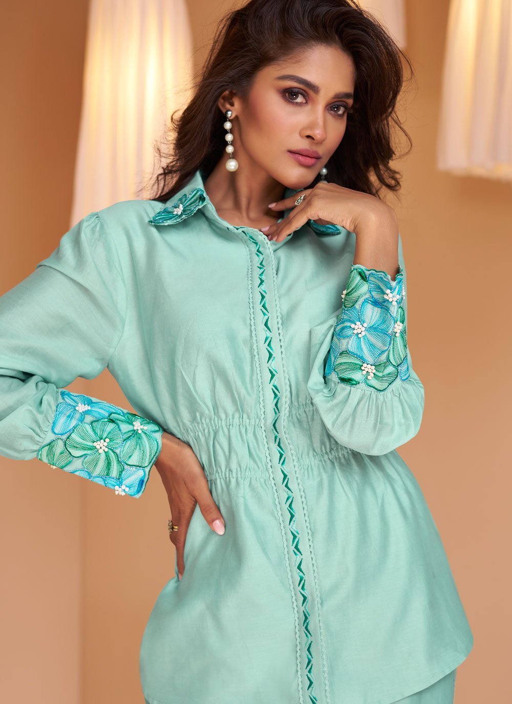 Firozi Color Casual Kurti - Kurtis