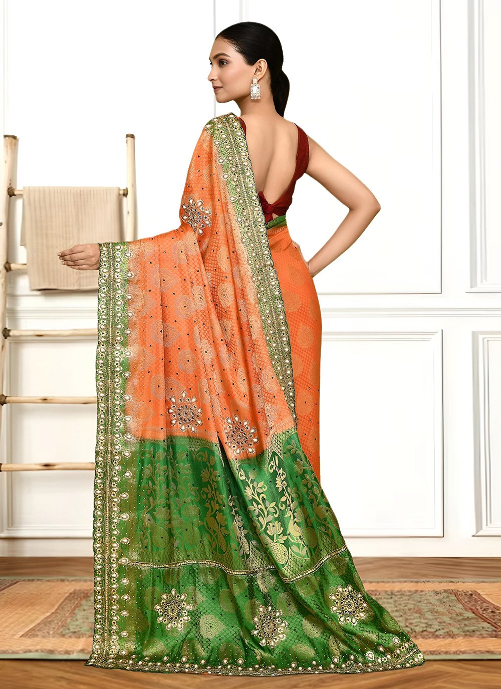 Magnetic Handwork Contemporary Saree