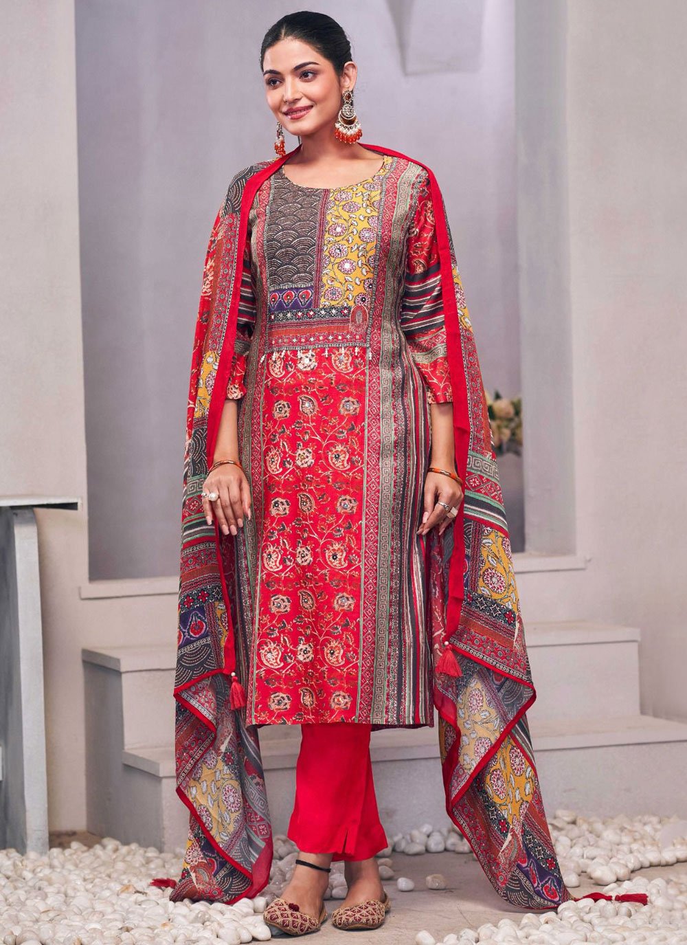 Rose Pink Ceremonial Pant Style Suit